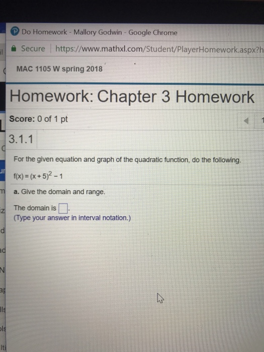 Solved Do Homework - Mallory Godwin - Google Chrome Secure | Chegg.com