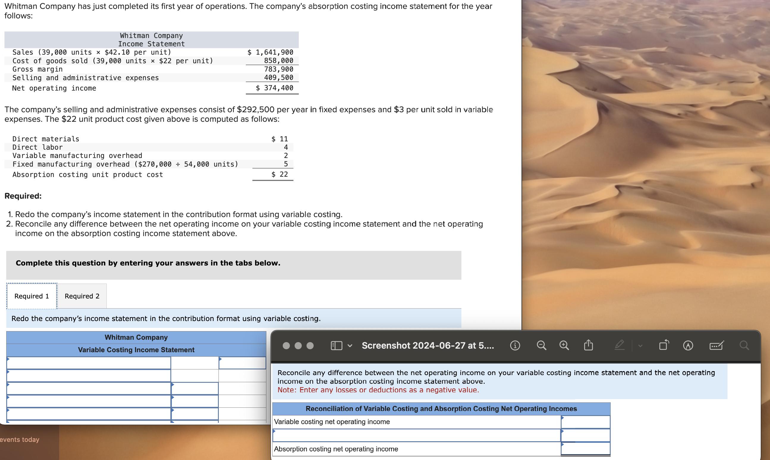 Solved Reconcile any difference between the net operating | Chegg.com