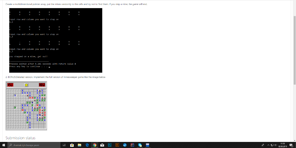 C code ! Dev C program .. Minesweeper Game : C | Chegg.com