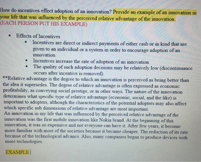 Solved just complete the answer by provide an example in | Chegg.com