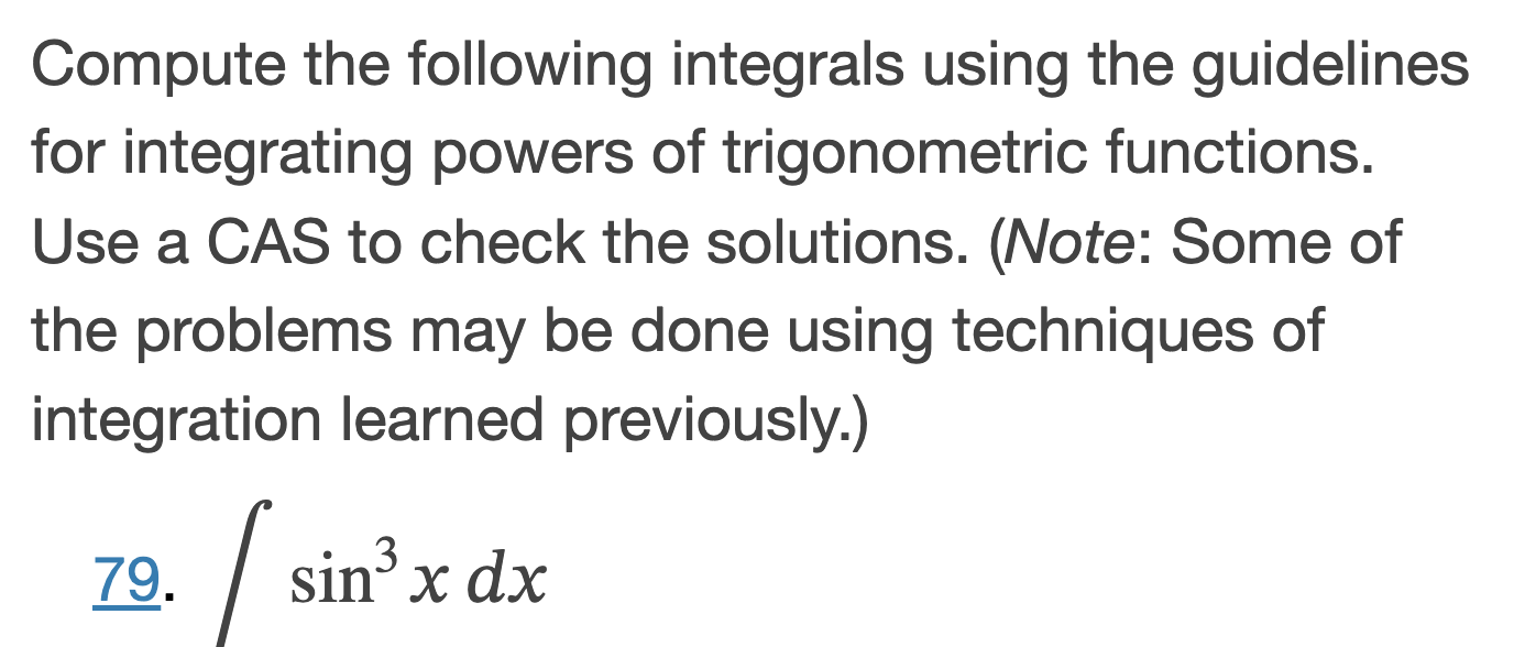 Solved Compute the following integrals using the guidelines | Chegg.com