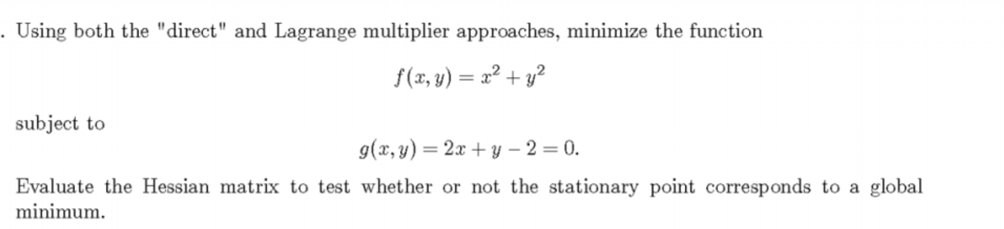 Solved . Using both the "direct" and Lagrange multiplier | Chegg.com