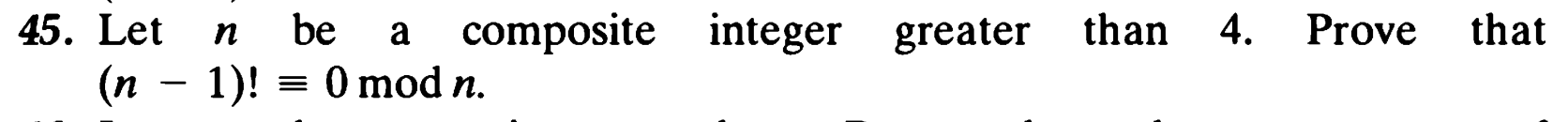 Solved n a 4. Prove that 45. Let be composite integer | Chegg.com