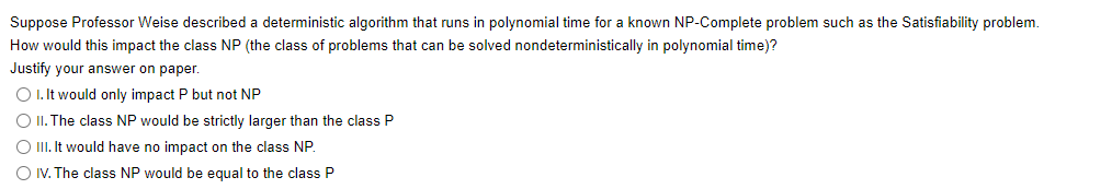Suppose Professor Weise described a deterministic | Chegg.com
