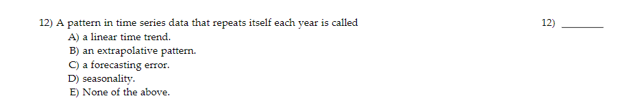 Solved A pattern in time series data that repeats itself | Chegg.com
