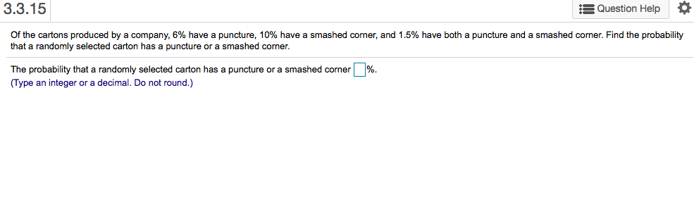 Solved 3.3.15 Question Help * Of the cartons produced by a | Chegg.com