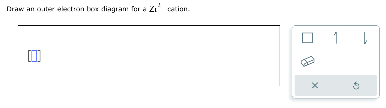 Solved Draw an outer electron box diagram for a Zr2+ | Chegg.com