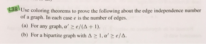 138 Use coloring theorems to prove the following | Chegg.com