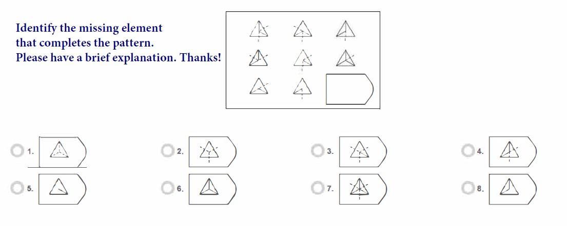 Solved Identify the missing element that completes the | Chegg.com