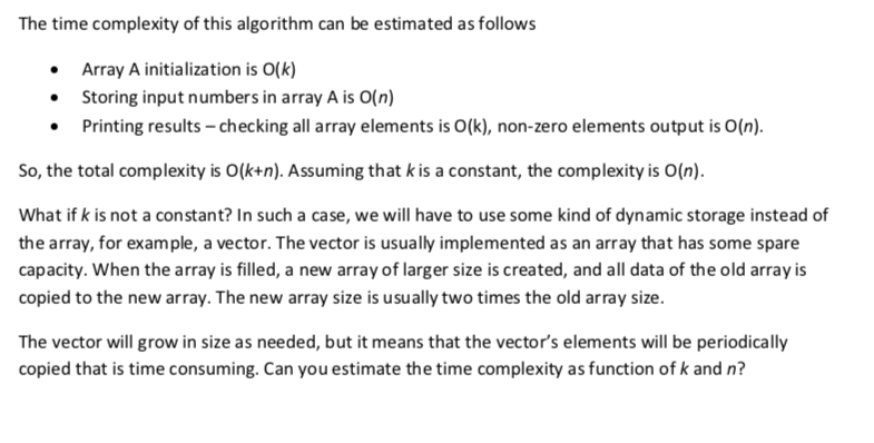 Solved Exercise 2 Sorting Algorithm Assume that you have n | Chegg.com