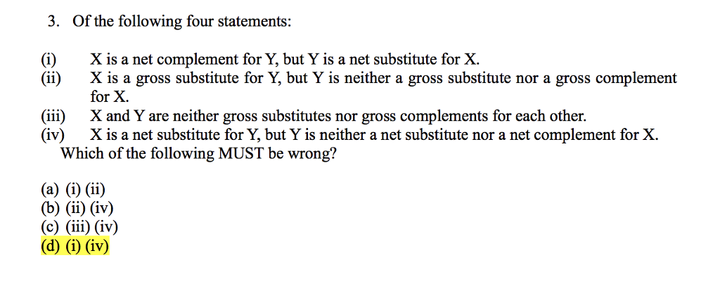 Solved 3. Of the following four statements: (i)X is a net | Chegg.com