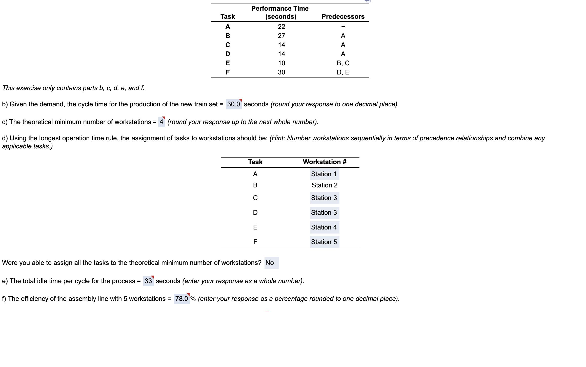 \begin{tabular}{ccc} \hline Task & Performance Time | Chegg.com