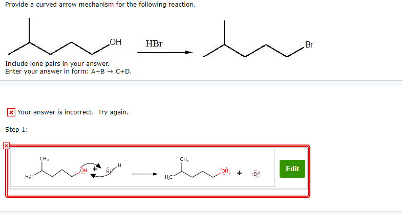 Solved Provide a curved arrow mechanism for the following | Chegg.com