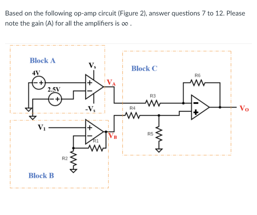 Solved Based on the following op-amp circuit (Figure 2), | Chegg.com