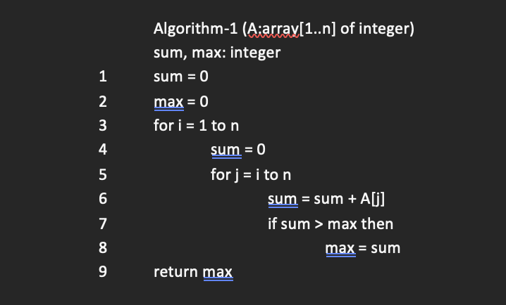 Solved Algorithm A-1 and a slide describing how to determine | Chegg.com
