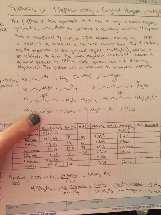 Solved Analyze the NMR for the product (4-heptanol) | Chegg.com