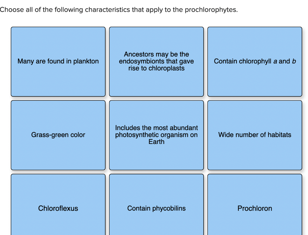 Solved Choose all of the following characteristics that | Chegg.com