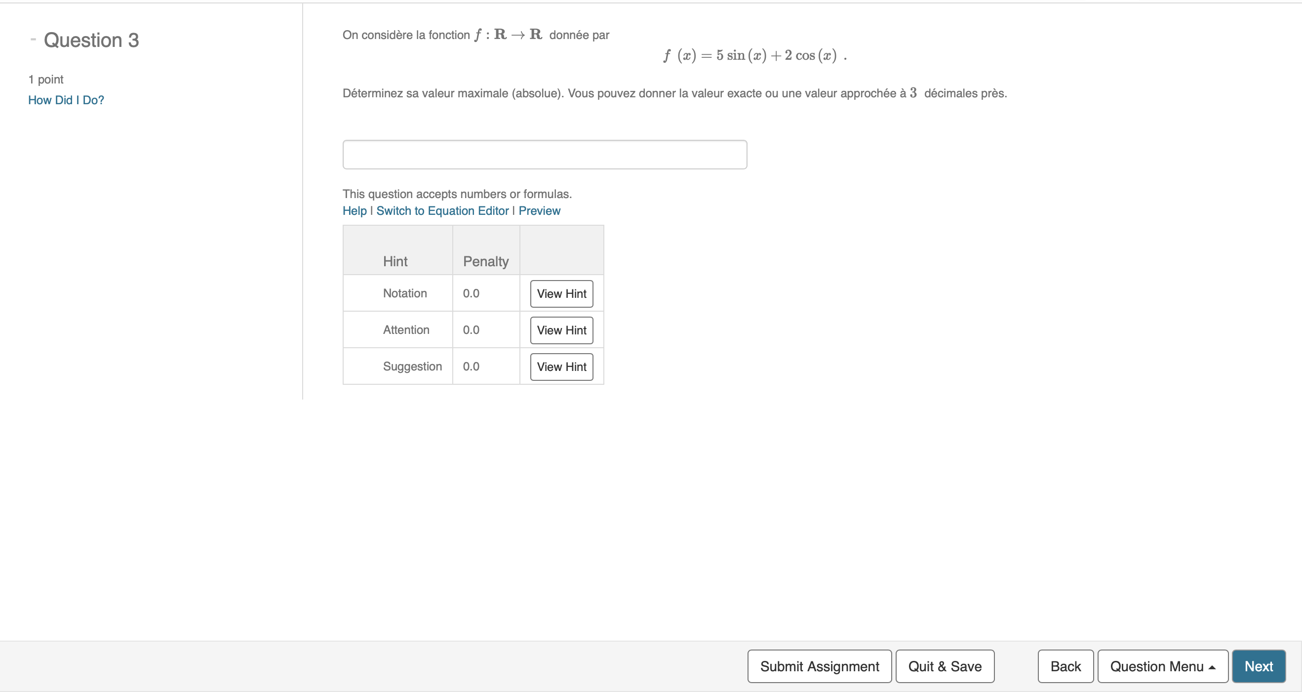 Question 31 ﻿pointHow Did I Do?On considère la | Chegg.com