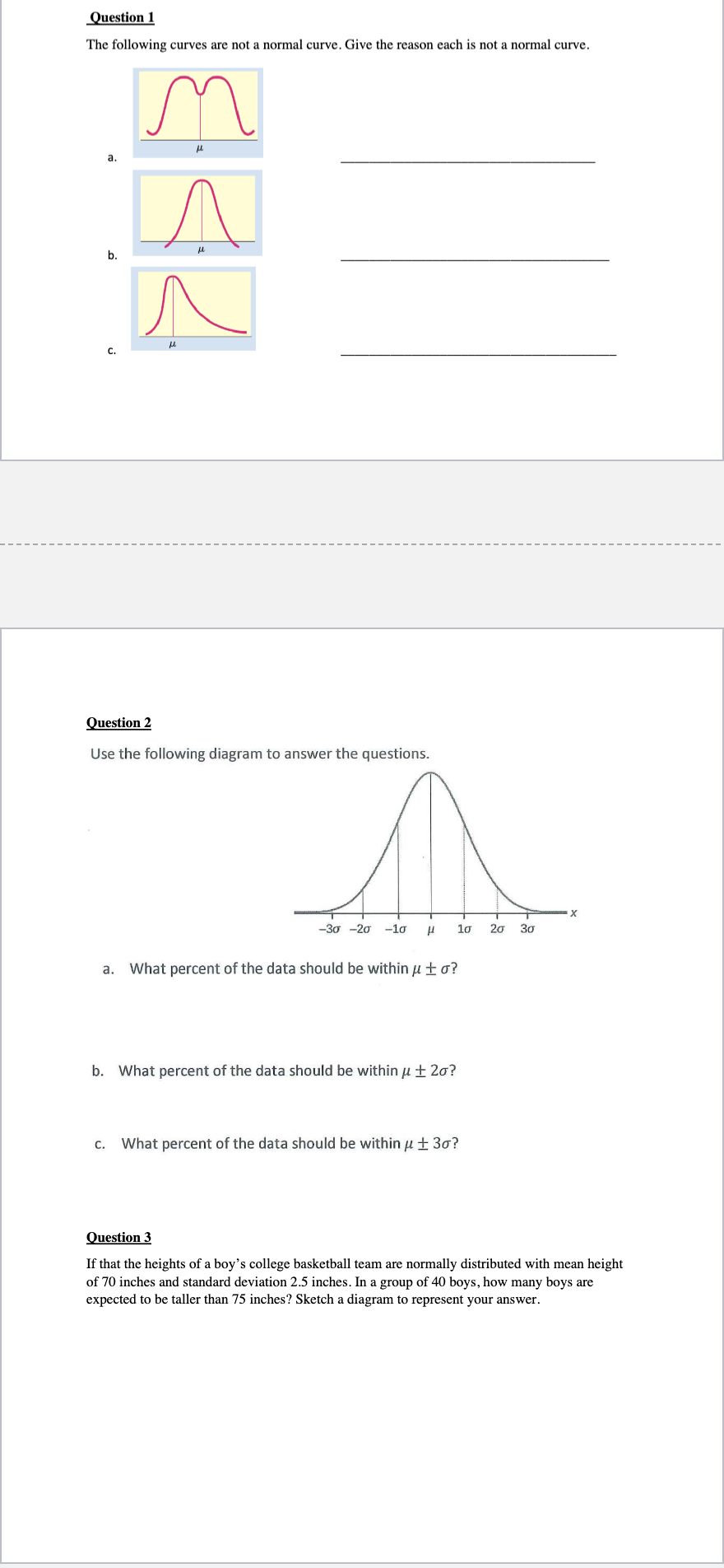Solved Question 1 The following curves are not a normal | Chegg.com
