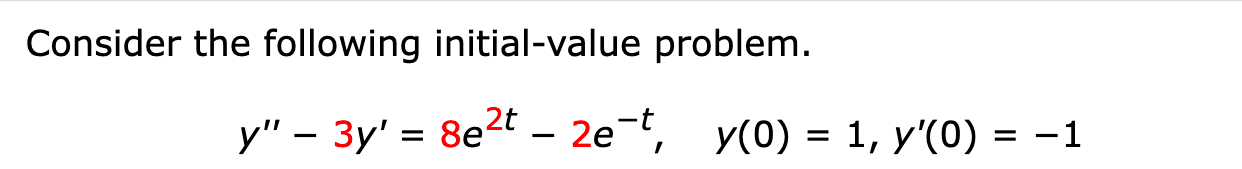 Solved Solve the following differential equation using | Chegg.com