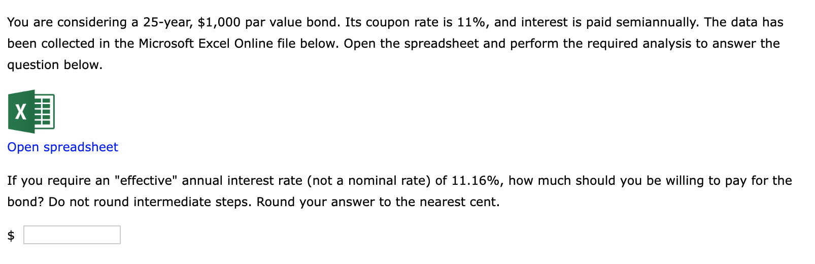 Solved You are considering a 25 -year, $1,000 par value | Chegg.com