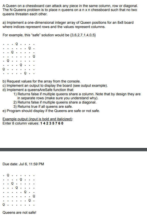 Solved A Queen on a chessboard can attack any piece in the | Chegg.com