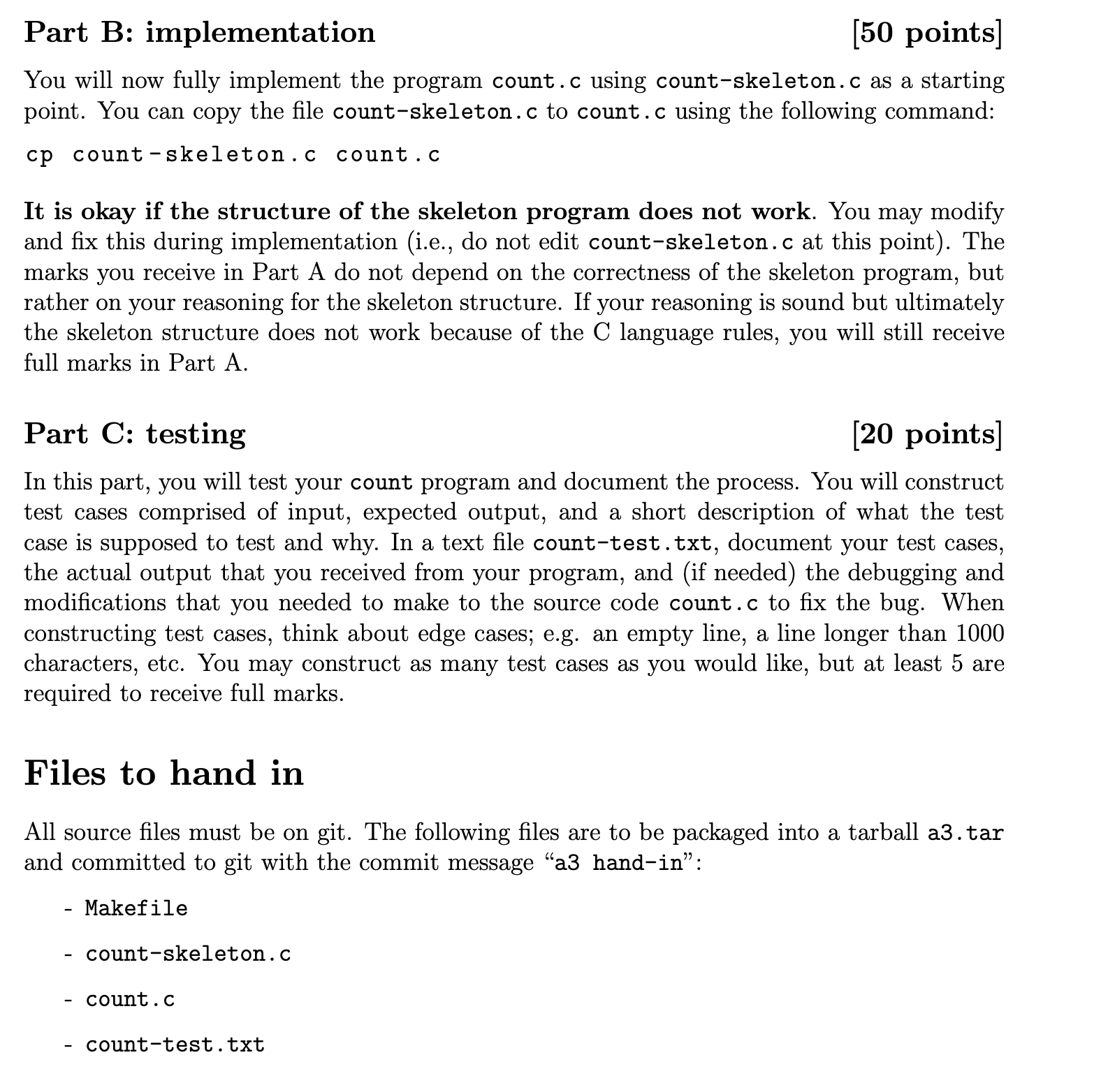 Solved pqrstuv w xyz00100001000 Part A: skeleton [20 points] | Chegg.com