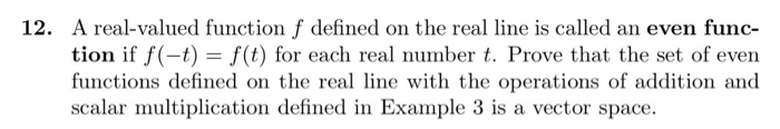 Solved 12. A real-valued function f defined on the real line | Chegg.com