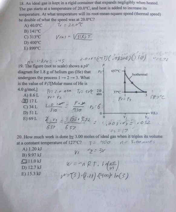 Solved Please do and explain questions #18 #19 and #20. The | Chegg.com