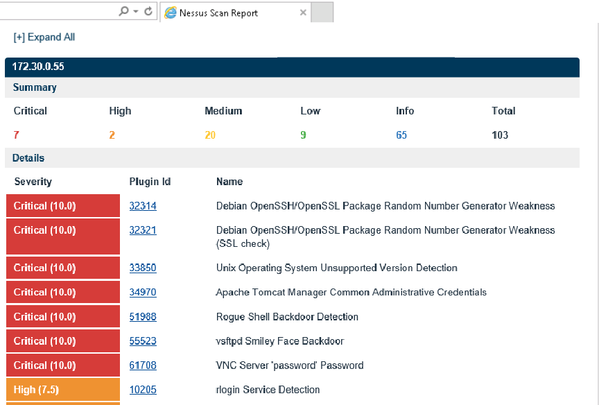 lab 4 The vulnerability report you generated in the | Chegg.com