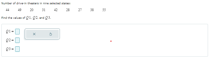 Solved Number of drive-in theaters in nine selected states: | Chegg.com