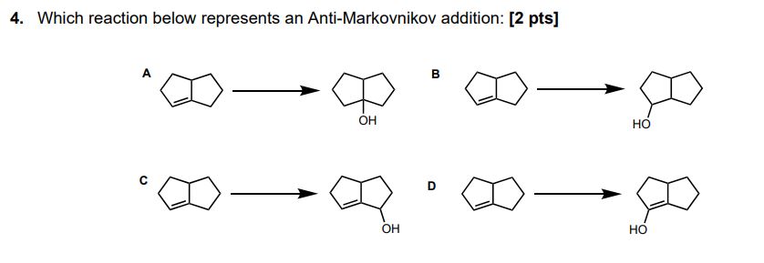 Solved 4. Which reaction below represents an | Chegg.com
