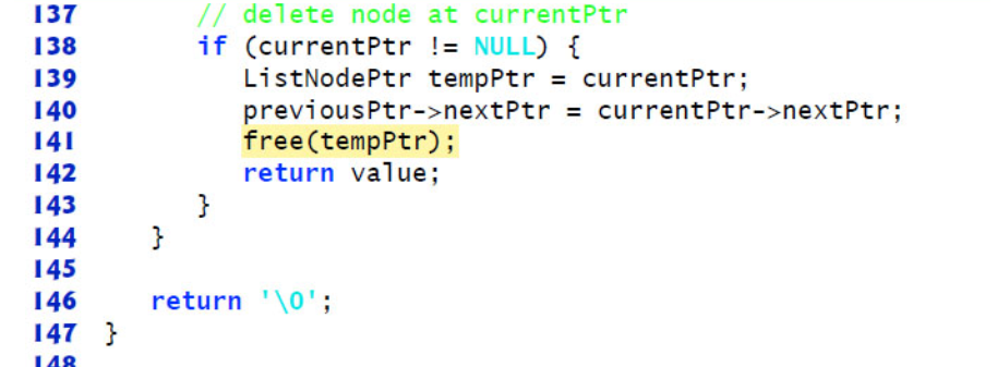 Solved In the C program below for inserting and deleting | Chegg.com