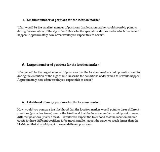Lab Experience 3 Search For Largest Value Algorithm 