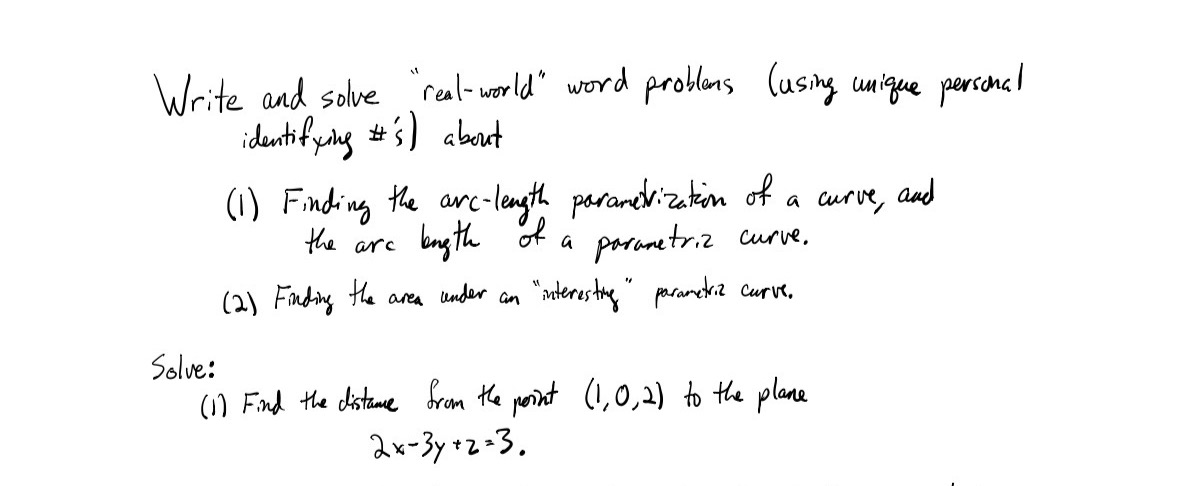 Solved Write and solve "real-world" word problems (using | Chegg.com
