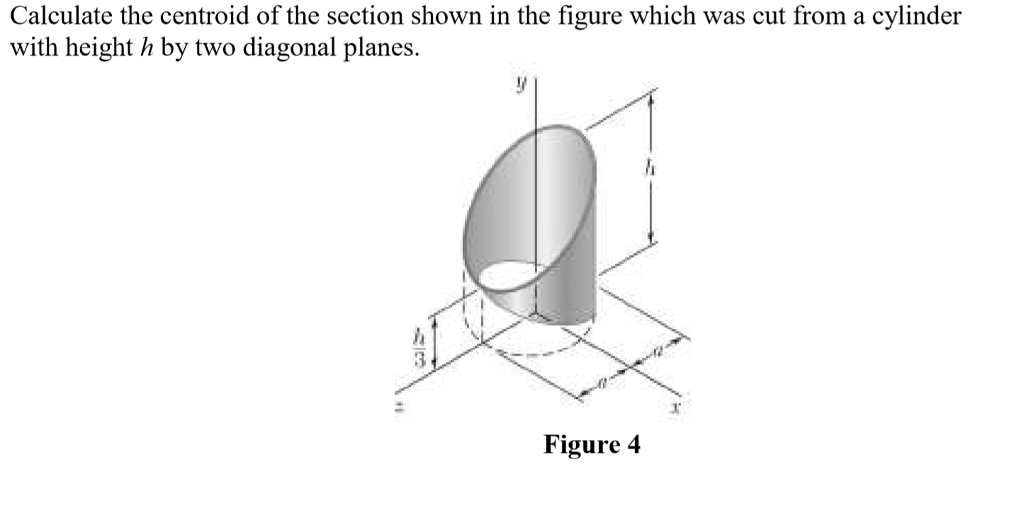 Solved Calculate the centroid of the section shown in the | Chegg.com