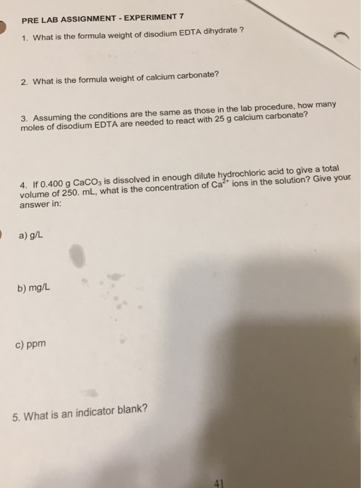 Solved PRE LAB ASSIGNMENT- EXPERIMENT 7 1. What is the | Chegg.com