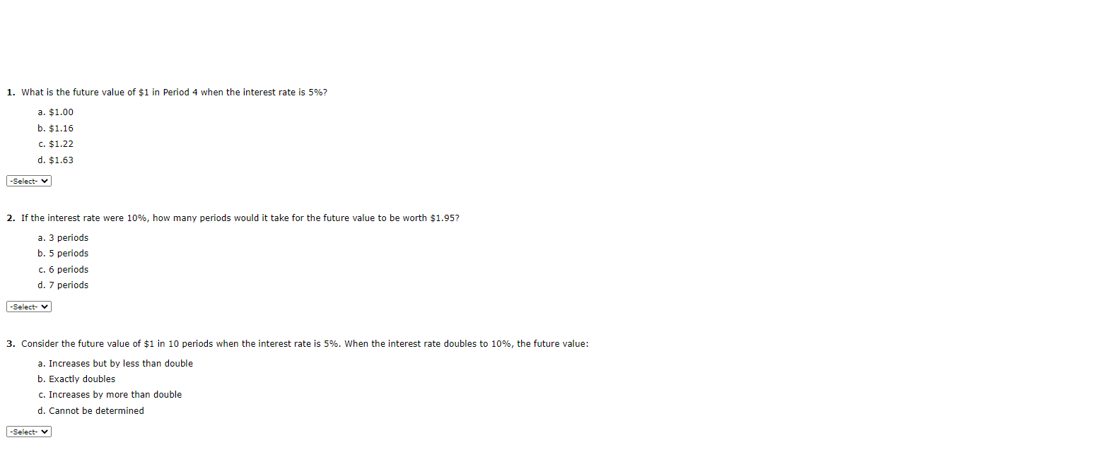 Solved Conceptual Overview: Explore the growth of $1 for | Chegg.com