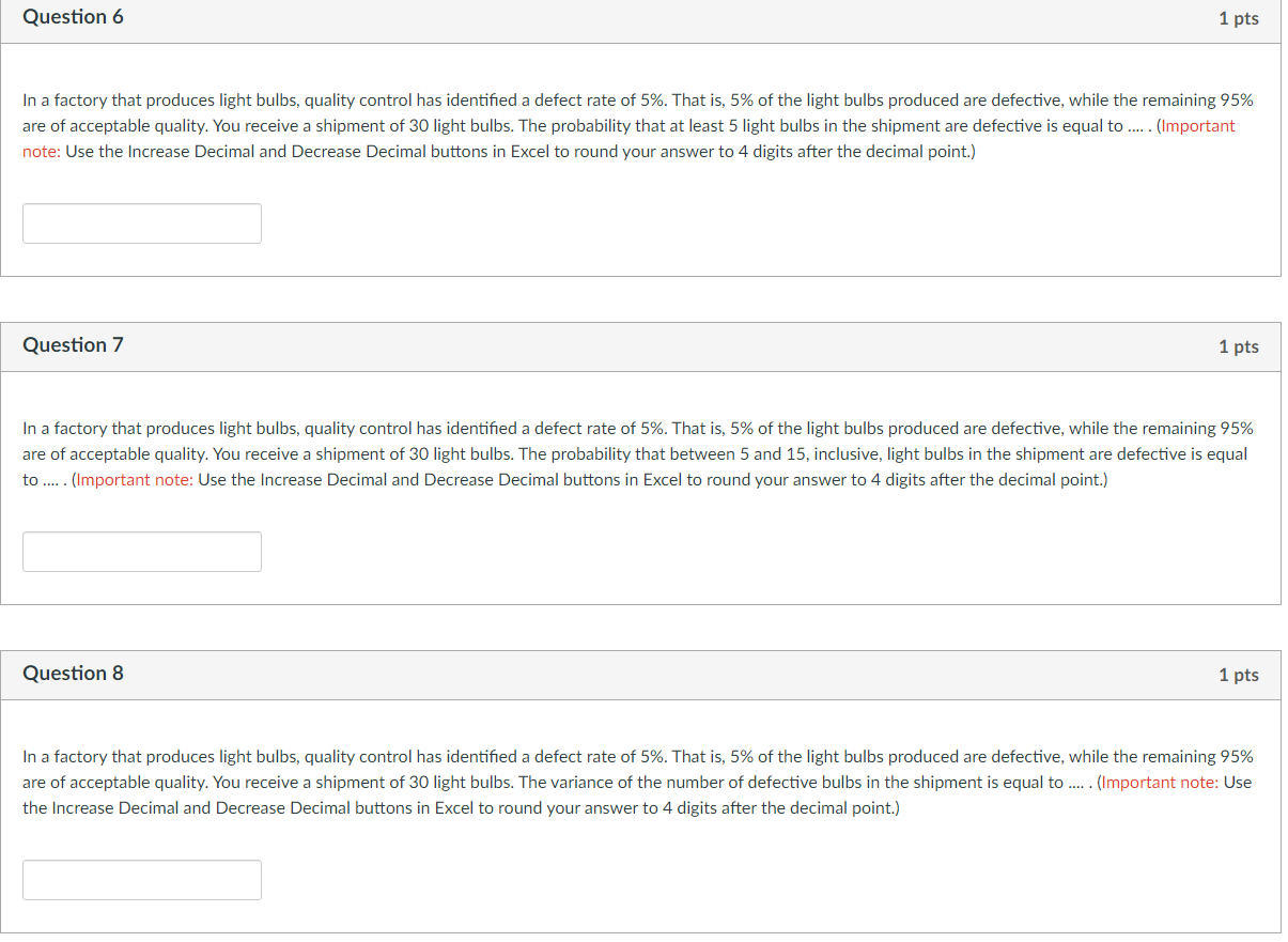 Solved In a factory that produces light bulbs, quality | Chegg.com
