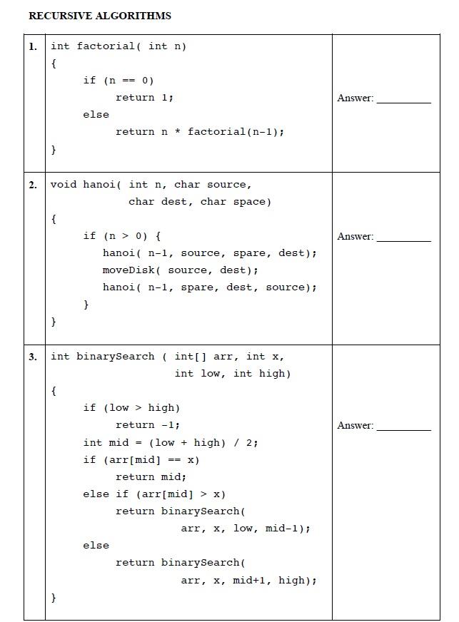 Solved Find the running time of the following code | Chegg.com
