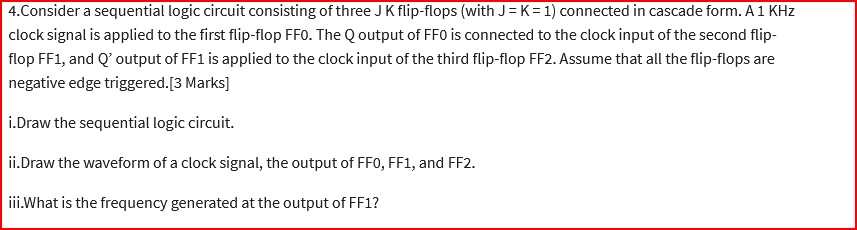 Solved 4.Consider a sequential logic circuit consisting of | Chegg.com