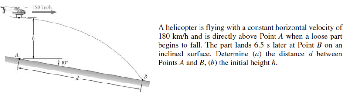 Solved A helicopter is flying with a constant horizontal | Chegg.com