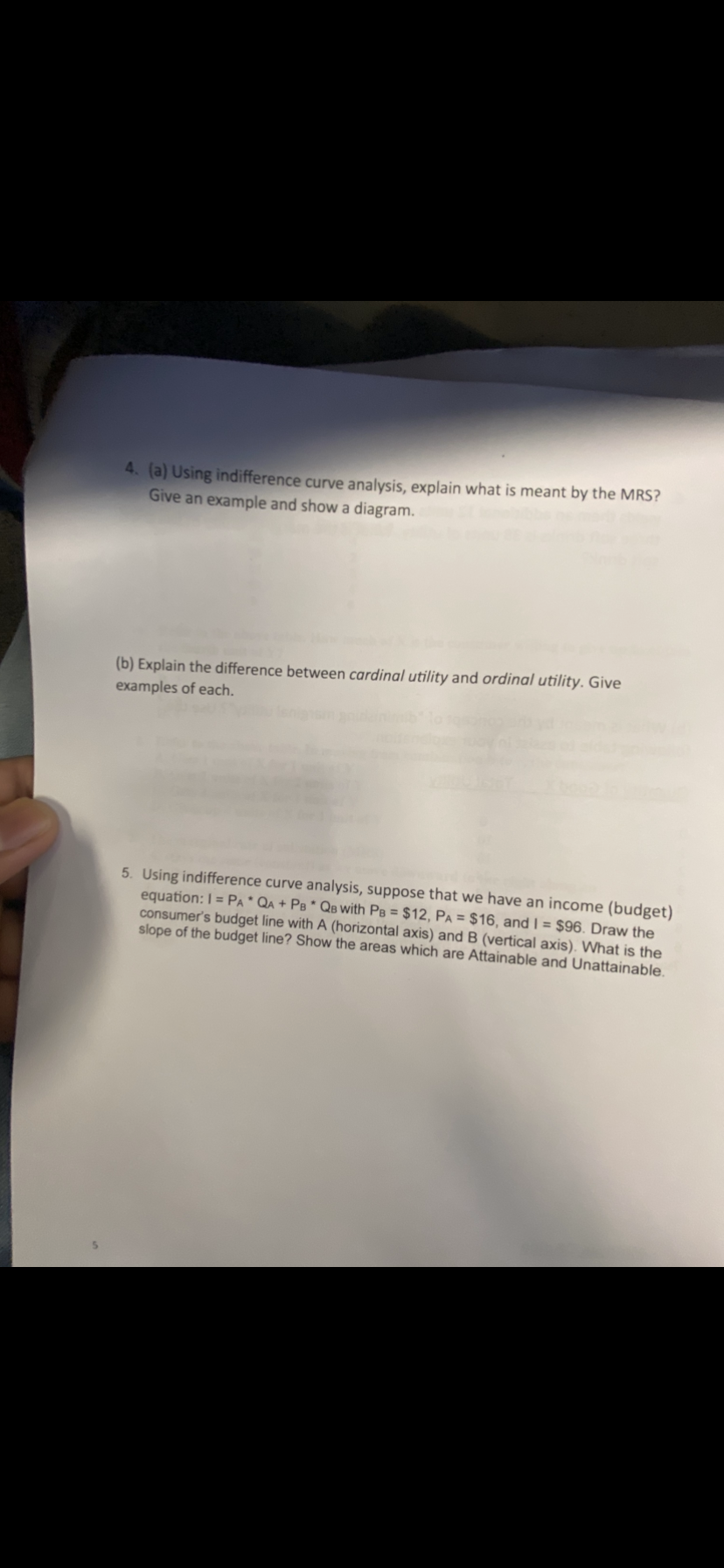 Solved (a) Using indifference curve analysis, explain what | Chegg.com