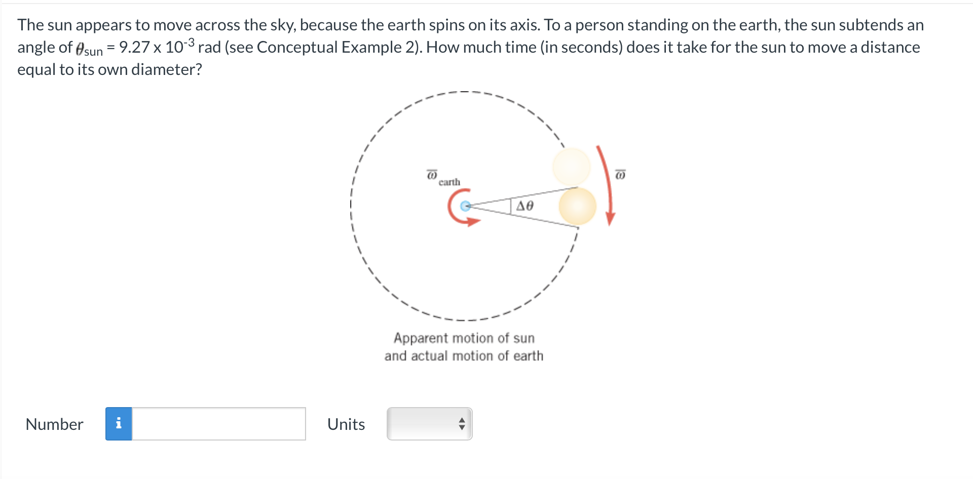 Solved The sun appears to move across the sky, because the | Chegg.com