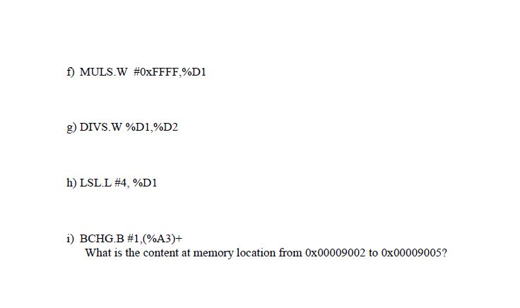 Solved 1 30 Points Assume The Following Initial 
