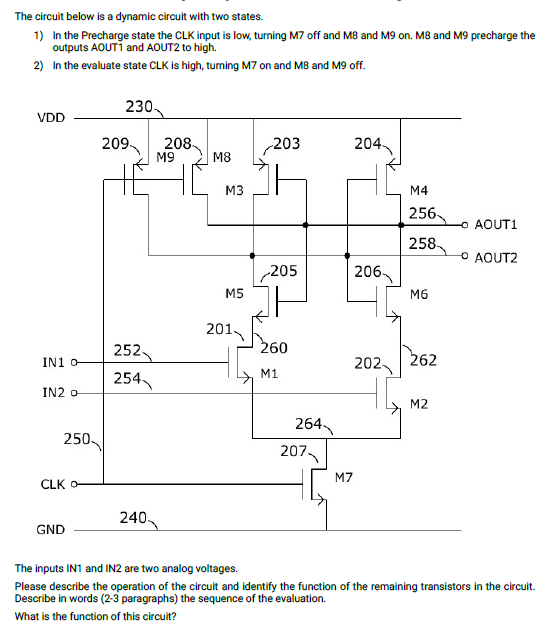 Solved The circuit below is a dynamic circuit with two | Chegg.com