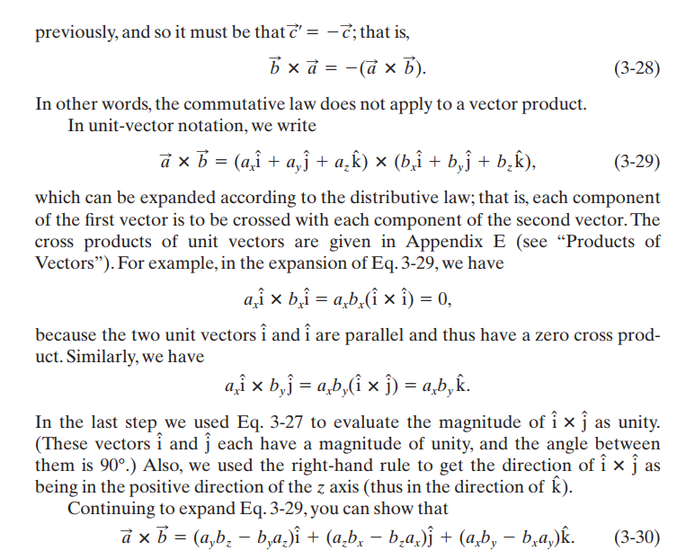 Solved By definition, a vector that crosses a vector | Chegg.com