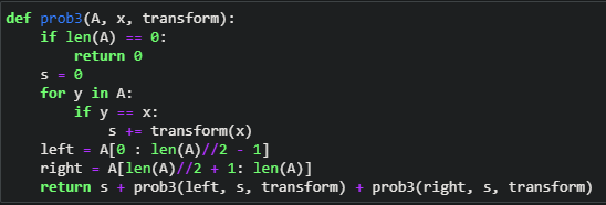 Solved Find the running time equation, T(n), of prob3. | Chegg.com