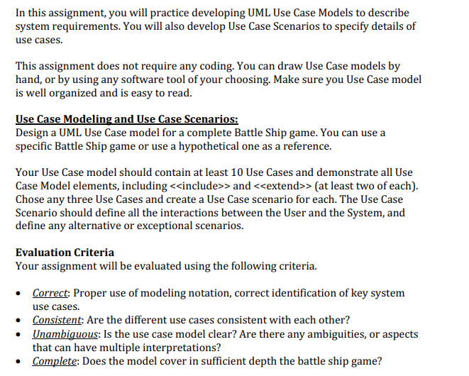 Solved In this assignment, you will practice developing UML | Chegg.com