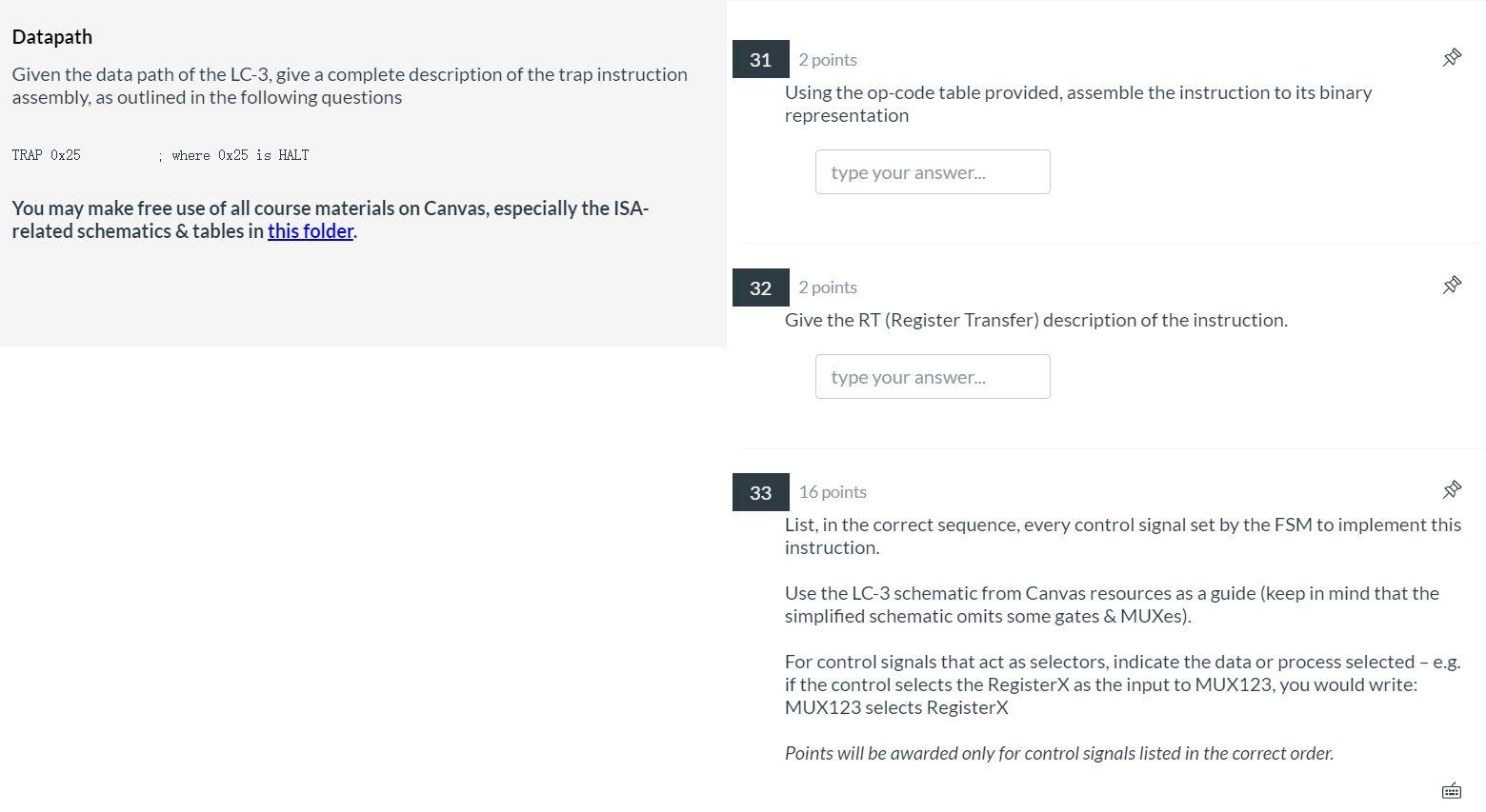 Datapath 31 2 points Given the data path of the LC-3, | Chegg.com